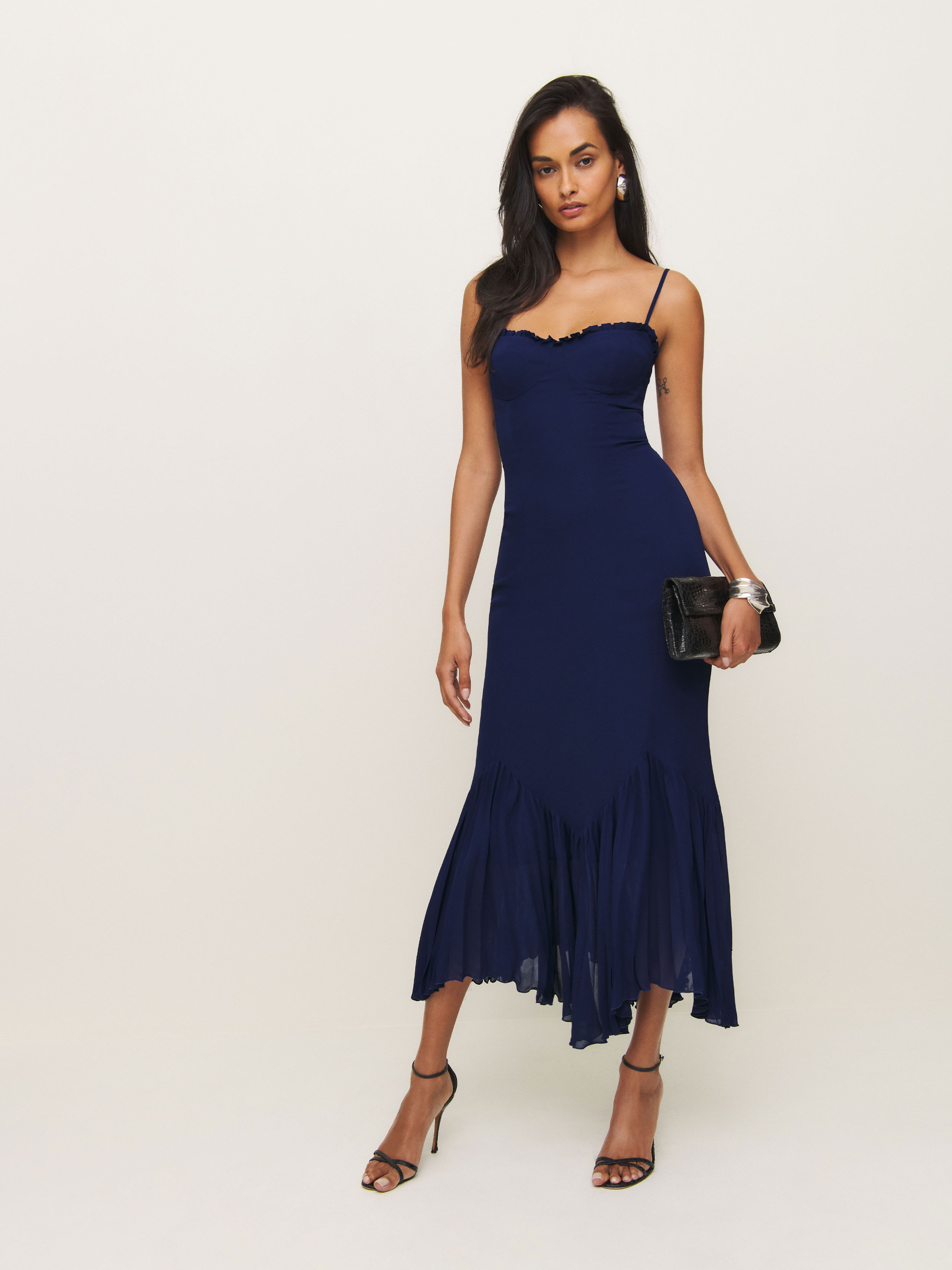 Reformation Aiko Dress In Danube | ModeSens